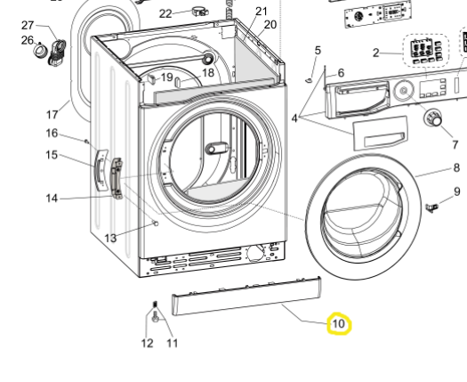 Splendide® Washer Dryer Cabinet Panel 259707 – RV Washers & Dryers