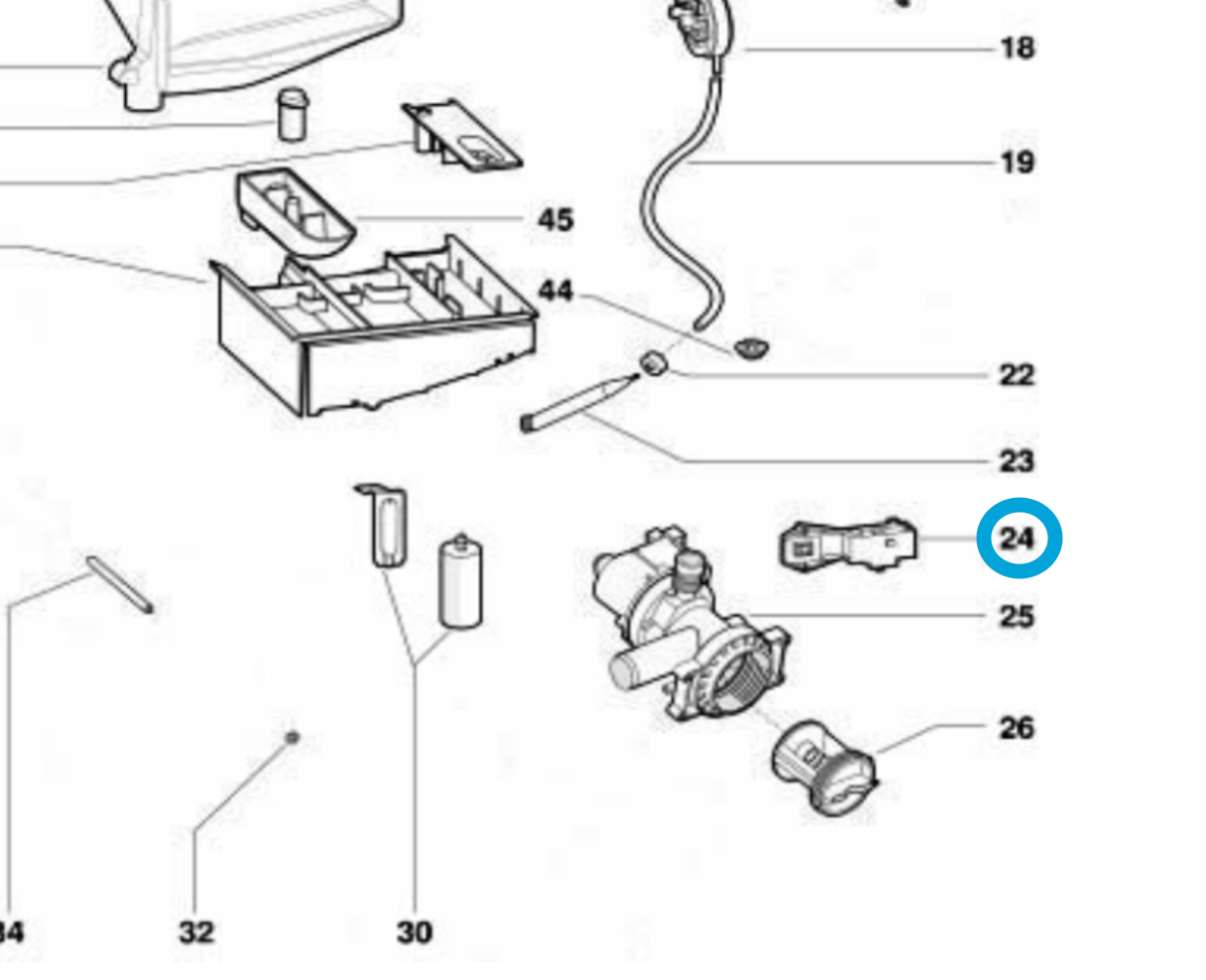 Splendide® Door Interlock 090199 – Fits WD2000S, WD2100, Ariston AW122 ...